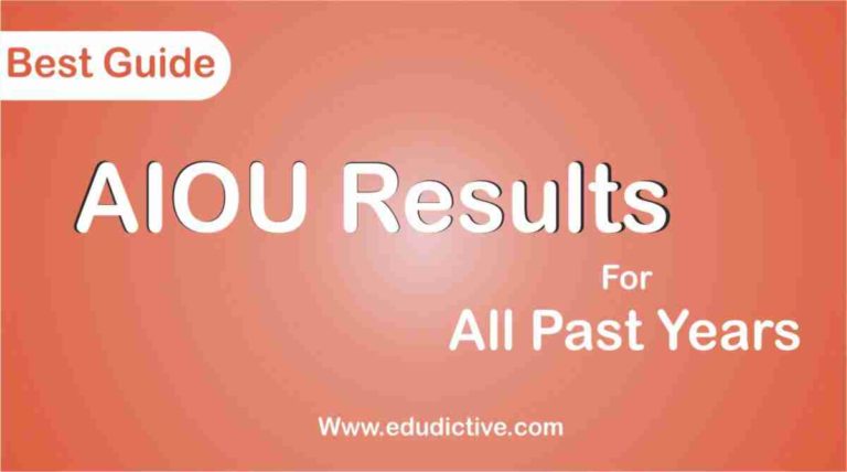 AIOU Previous Result (2002 To 2021) - All Programs History