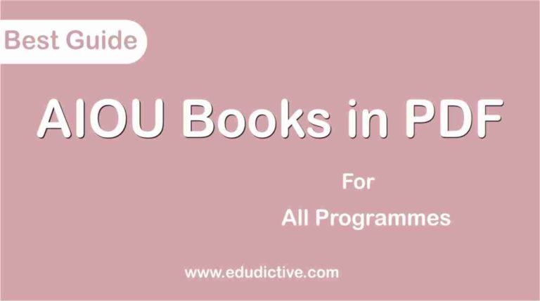 [2022] Download AIOU Books PDF (All Programs)