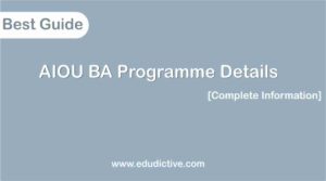 AIOU BA/Associate Degree Program 2021 (Subjects, Fee & Admission)