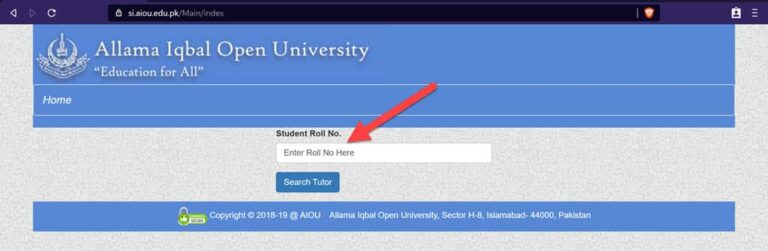 Find AIOU Tutor Online • 2021-2022 [All Programs]