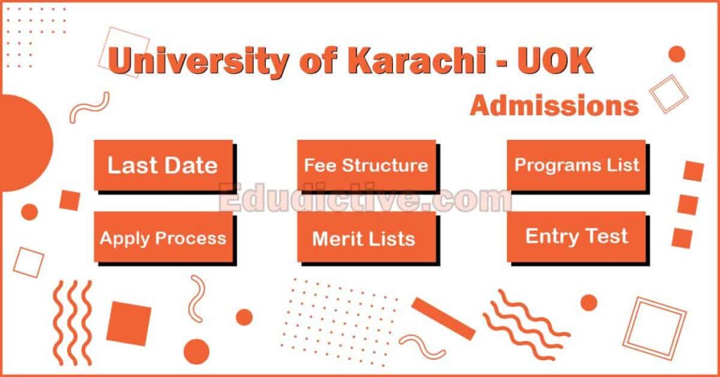 UOK Admissions 2021 – University of Karachi (Last Date, Merit & Fee ...